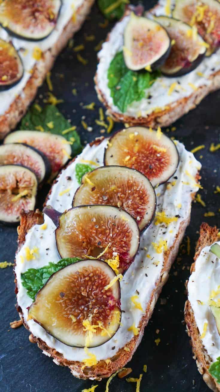 Fig Toast With Whipped Goat Cheese