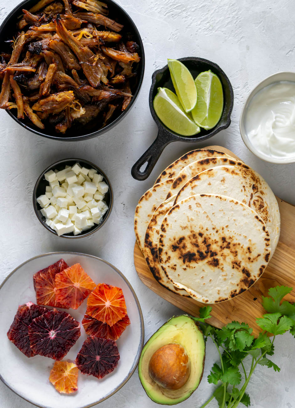 Blood Orange Pork Carnitas Tacos - JZ Eats