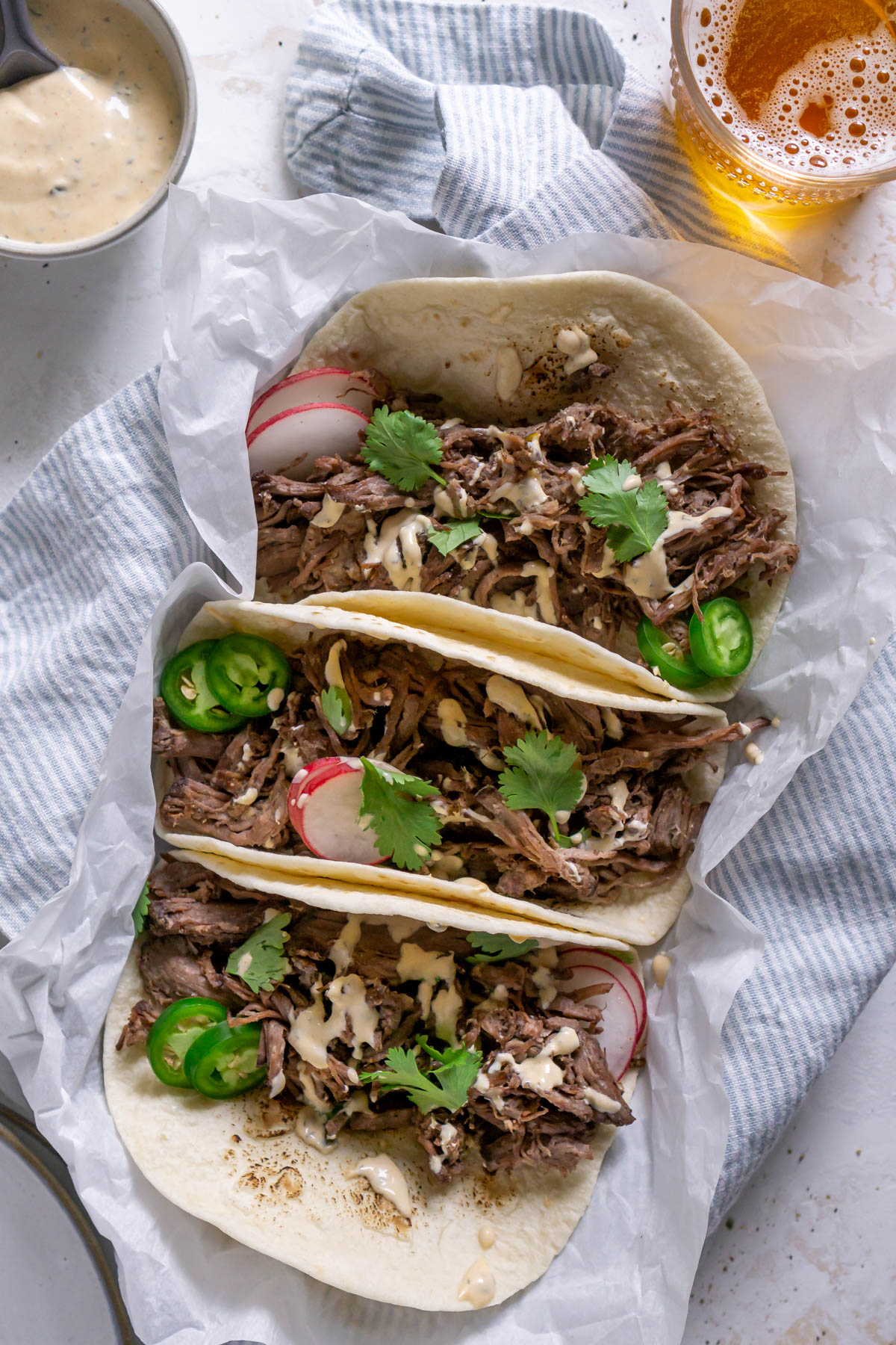 Slow Cooker Barbacoa Tacos