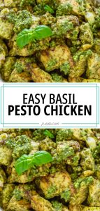 3 Ingredients Basil Pesto Chicken - JZ Eats