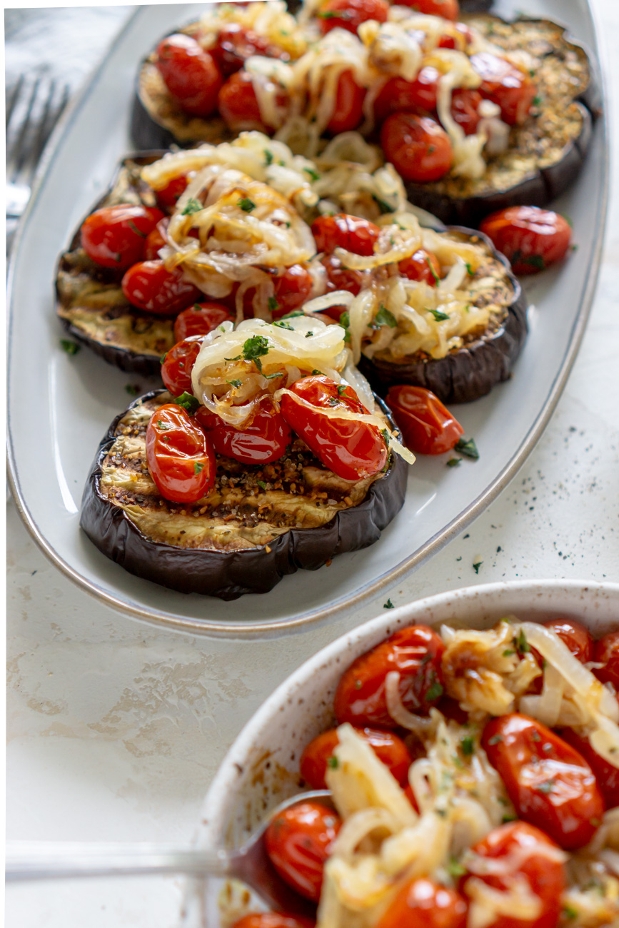 Baked Eggplant Steaks - JZ Eats
