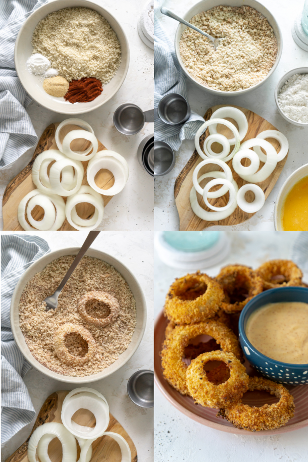 Air Fried Onion Rings Recipe - JZ Eats