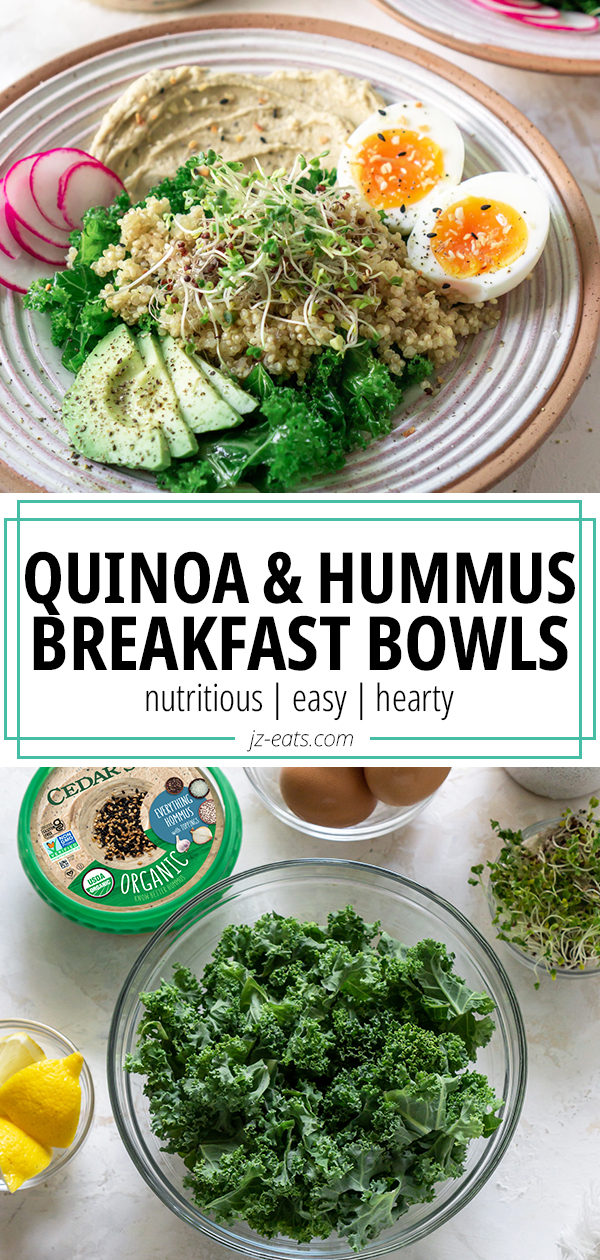 Best Ever Breakfast Hummus Bowls
