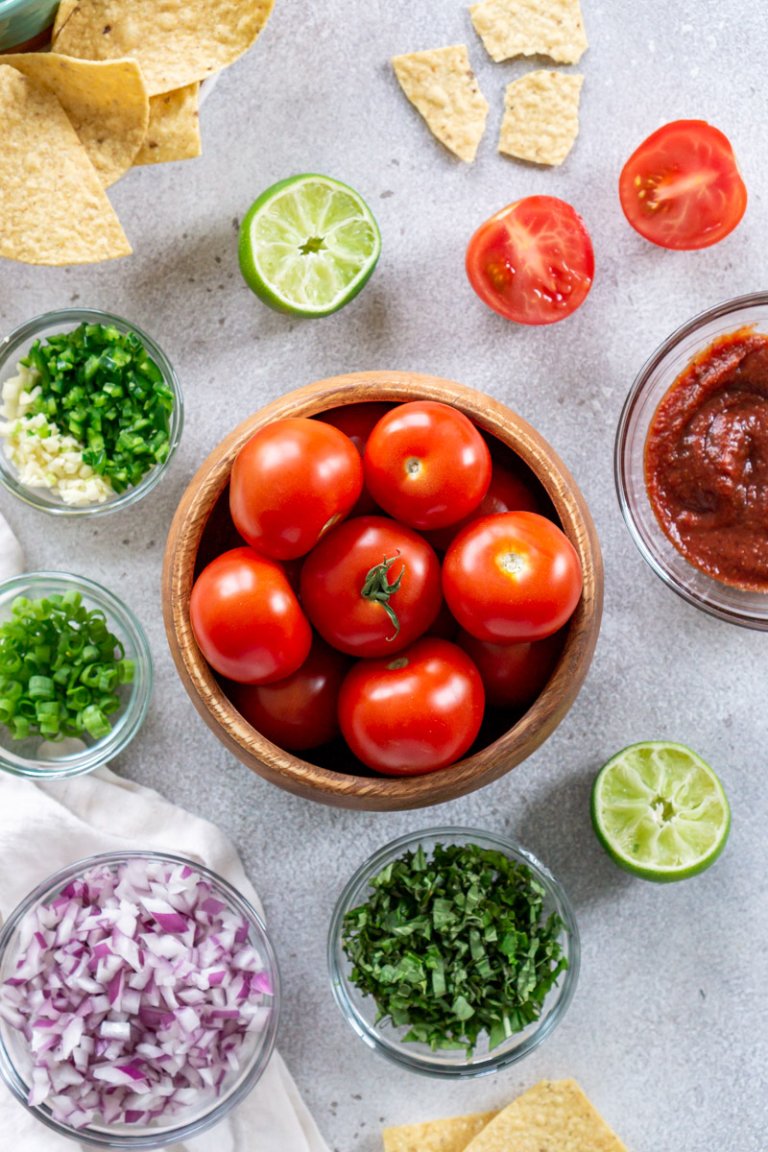 Homemade Chunky Salsa Recipe - JZ Eats