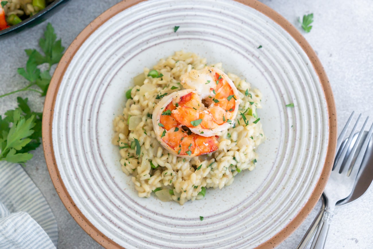 Shrimp Asparagus Risotto