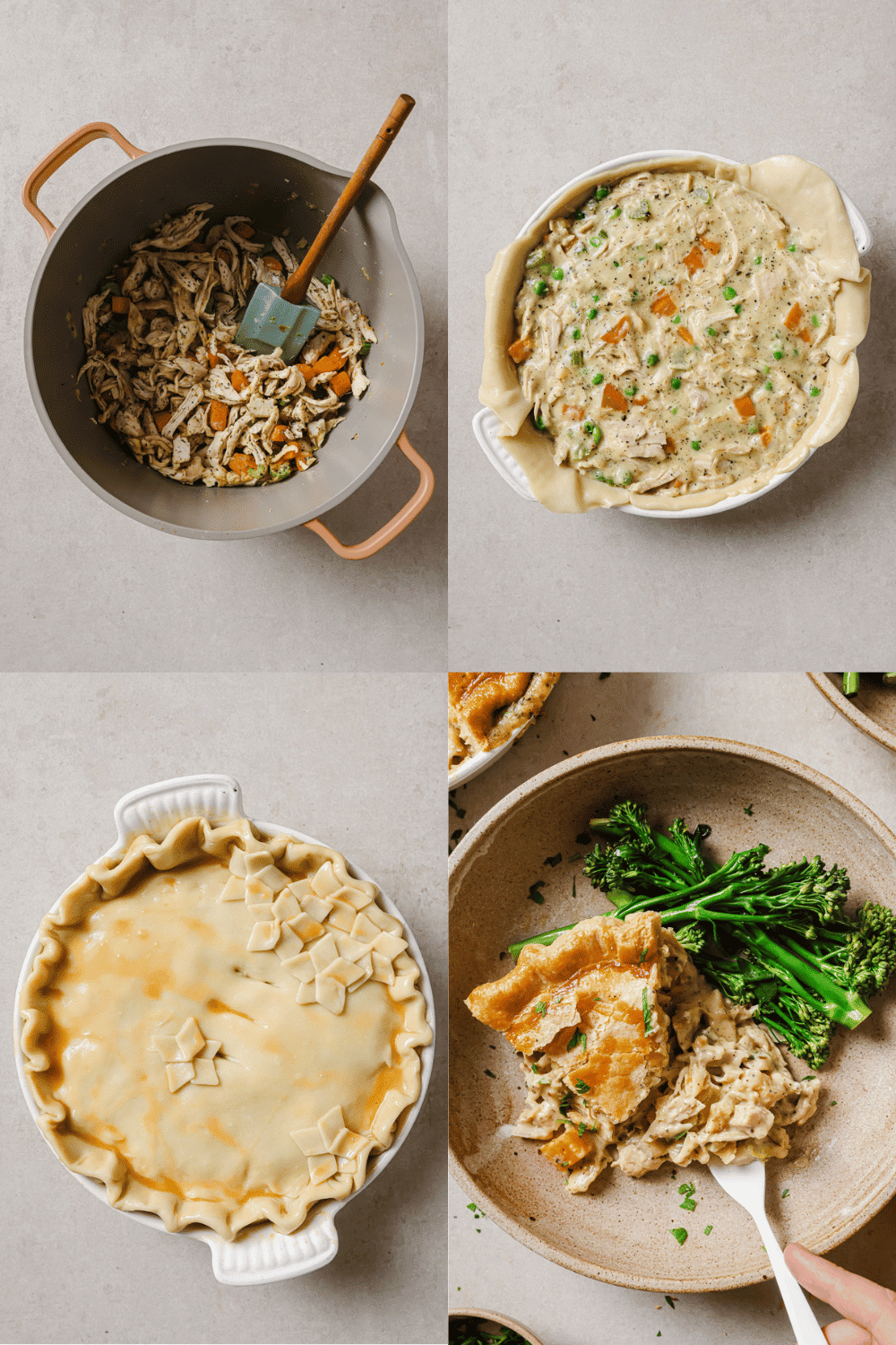 Thanksgiving Leftover Pot Pie Recipe (Turkey Pot Pie) - JZ Eats