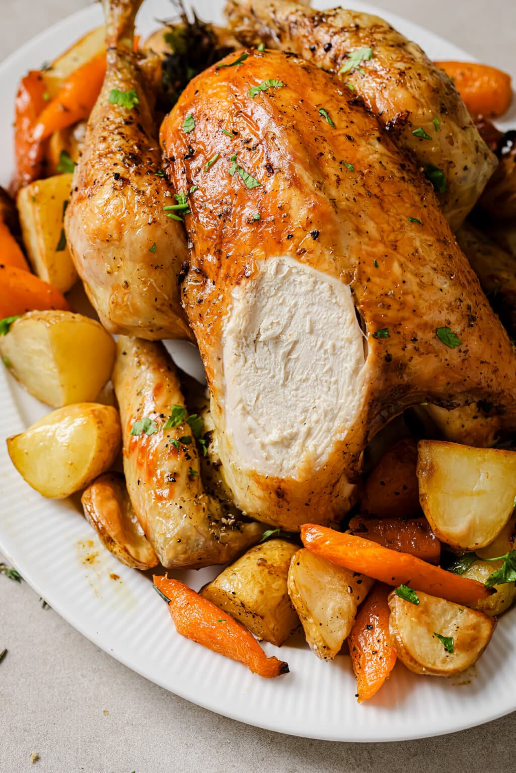 Perfect Slow Roasted Chicken (with vegetables) - JZ Eats