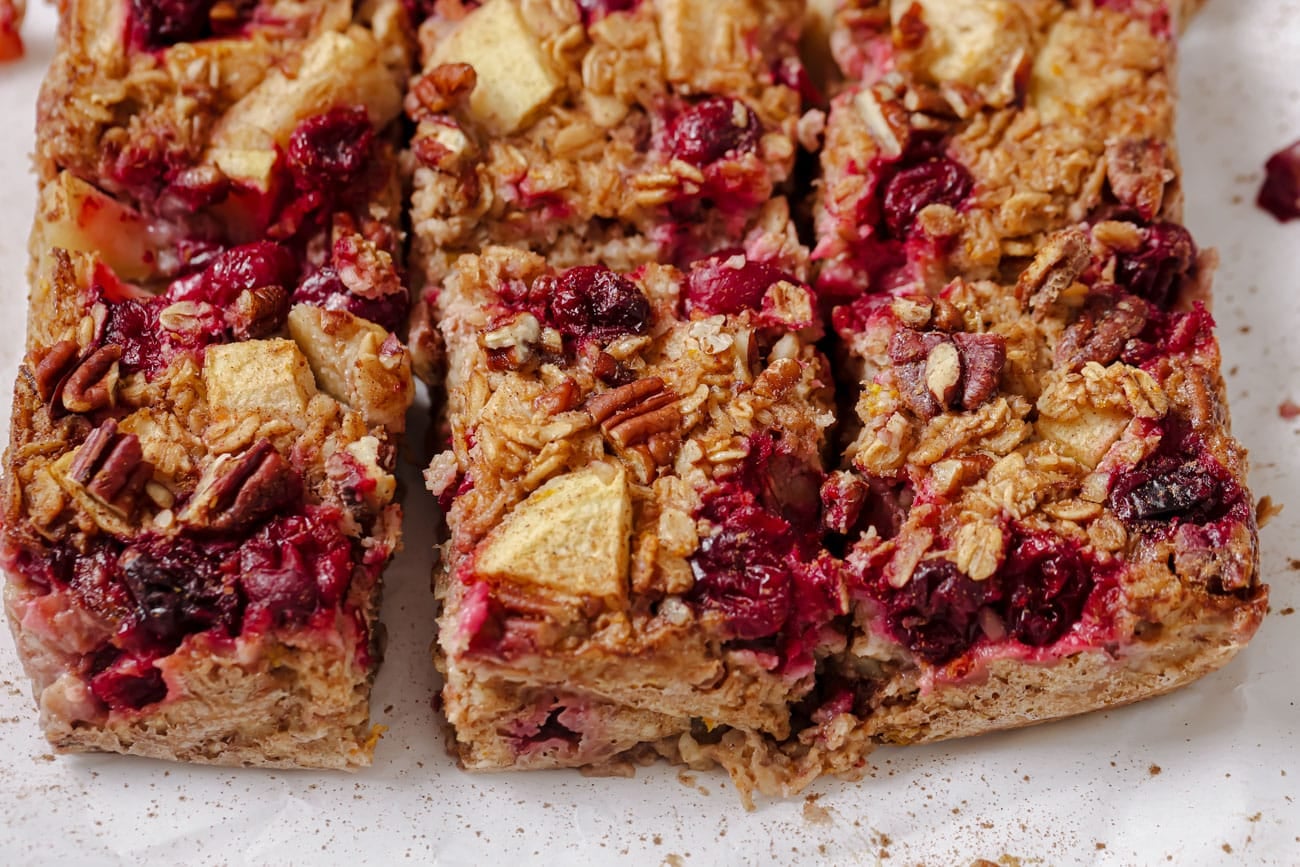 Baked Cranberry Oatmeal With Orange