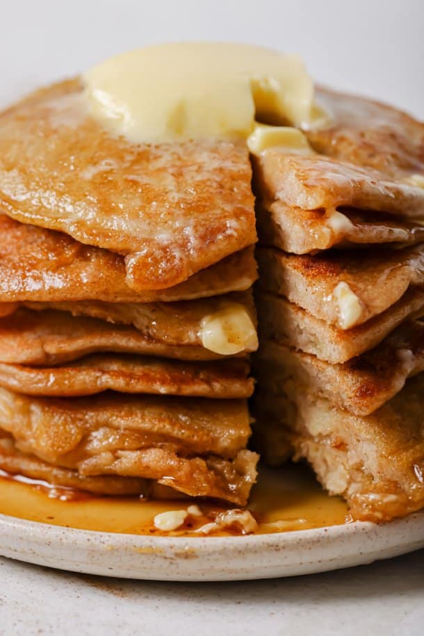 Easy Spiced Apple Pancakes Recipe - JZ Eats