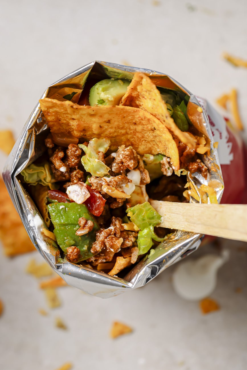 Easy Doritos Walking Taco Recipe - JZ Eats