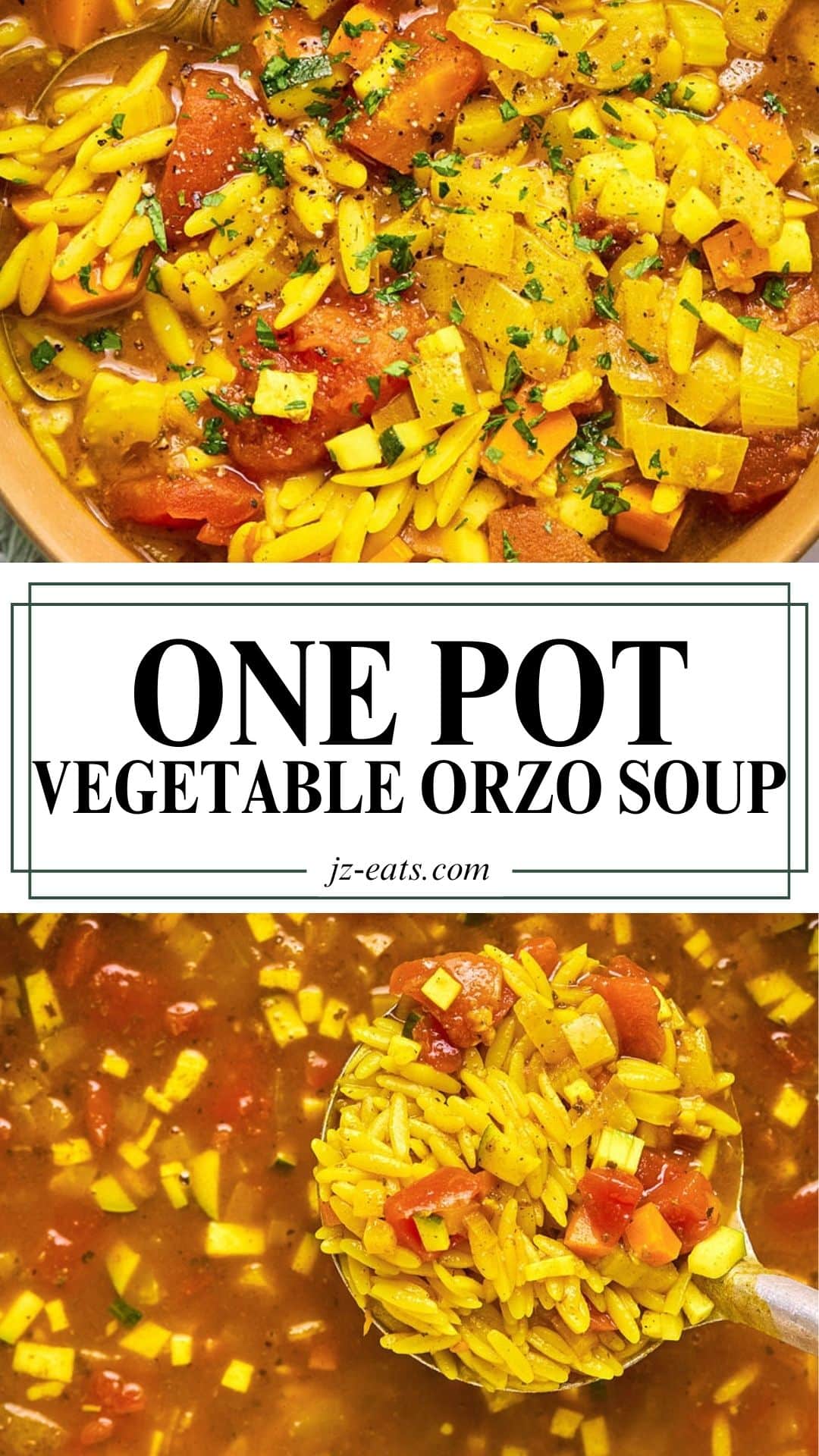 Vegetable Orzo Soup - JZ Eats