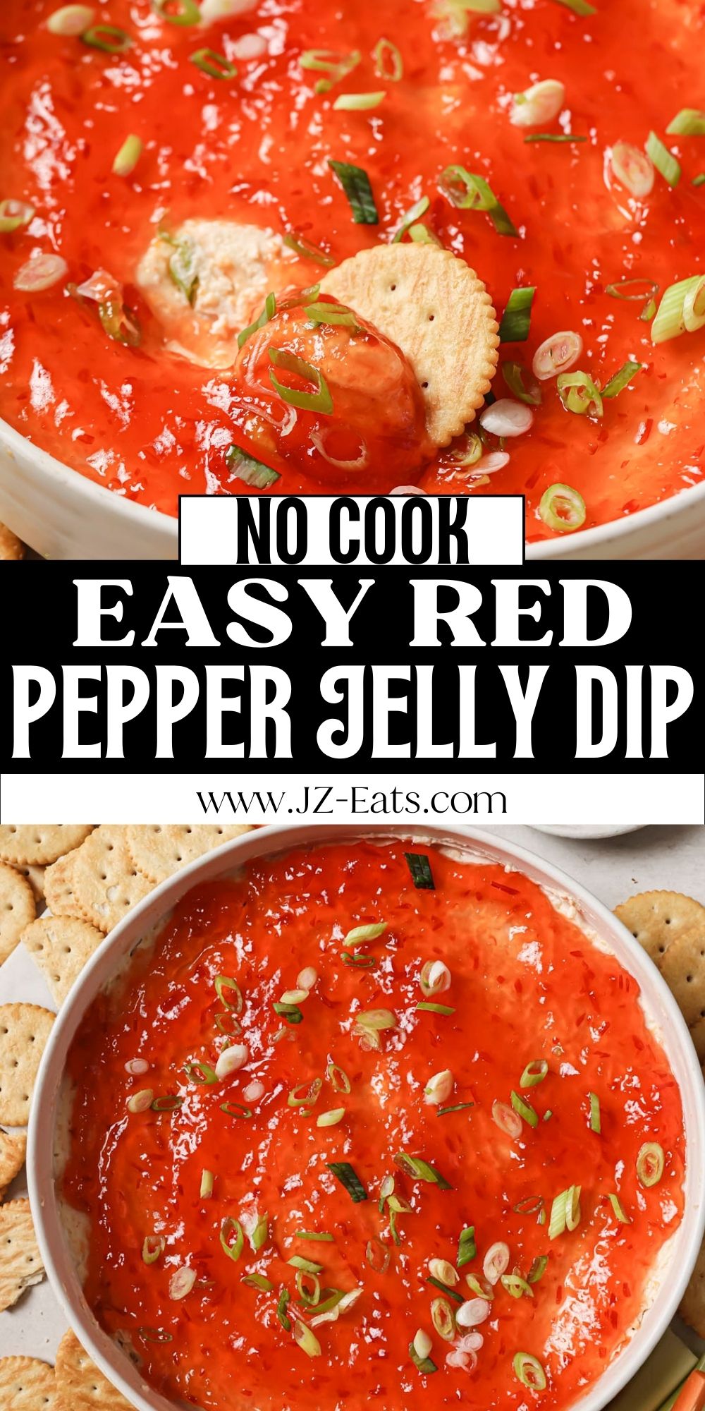 Red Pepper Jelly Dip - JZ Eats