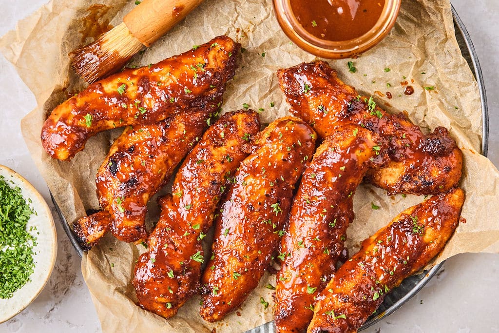 Honey BBQ Chicken Tenders - JZ Eats