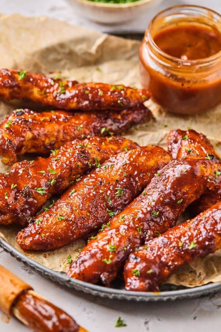 Honey BBQ Chicken Tenders - JZ Eats