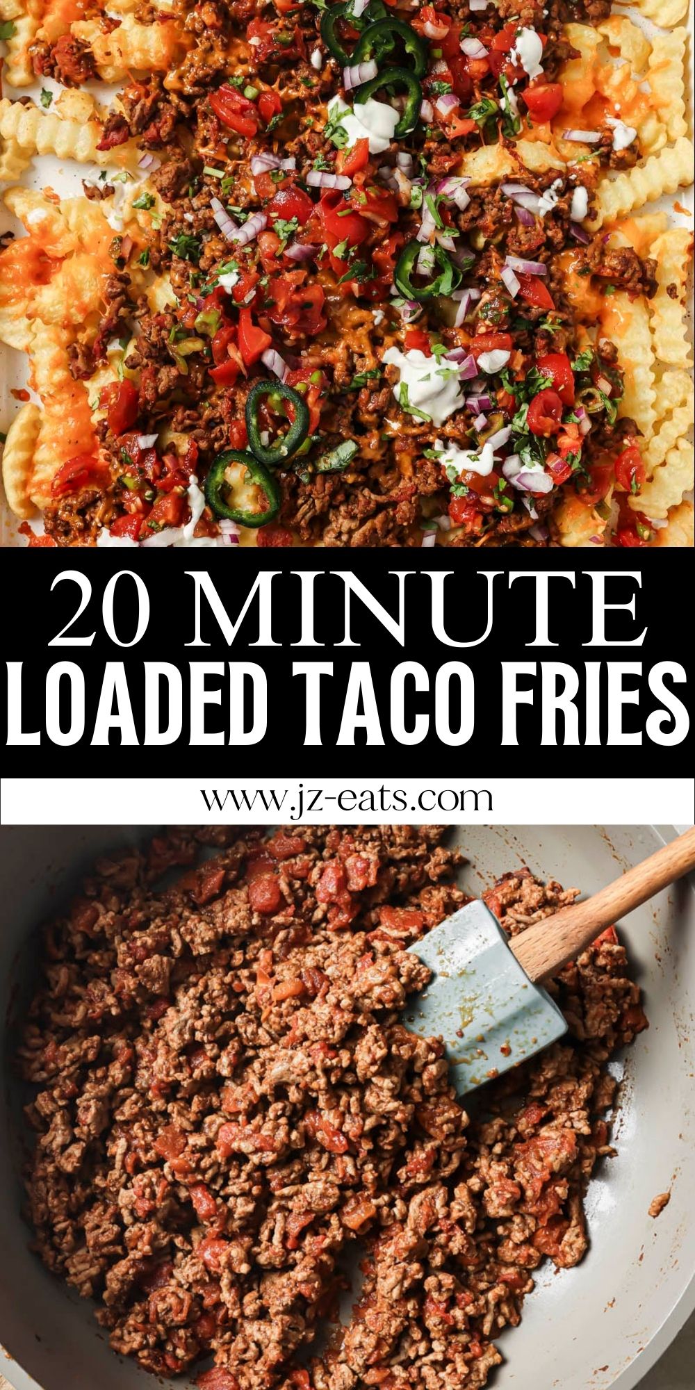 Loaded Taco Fries - JZ Eats