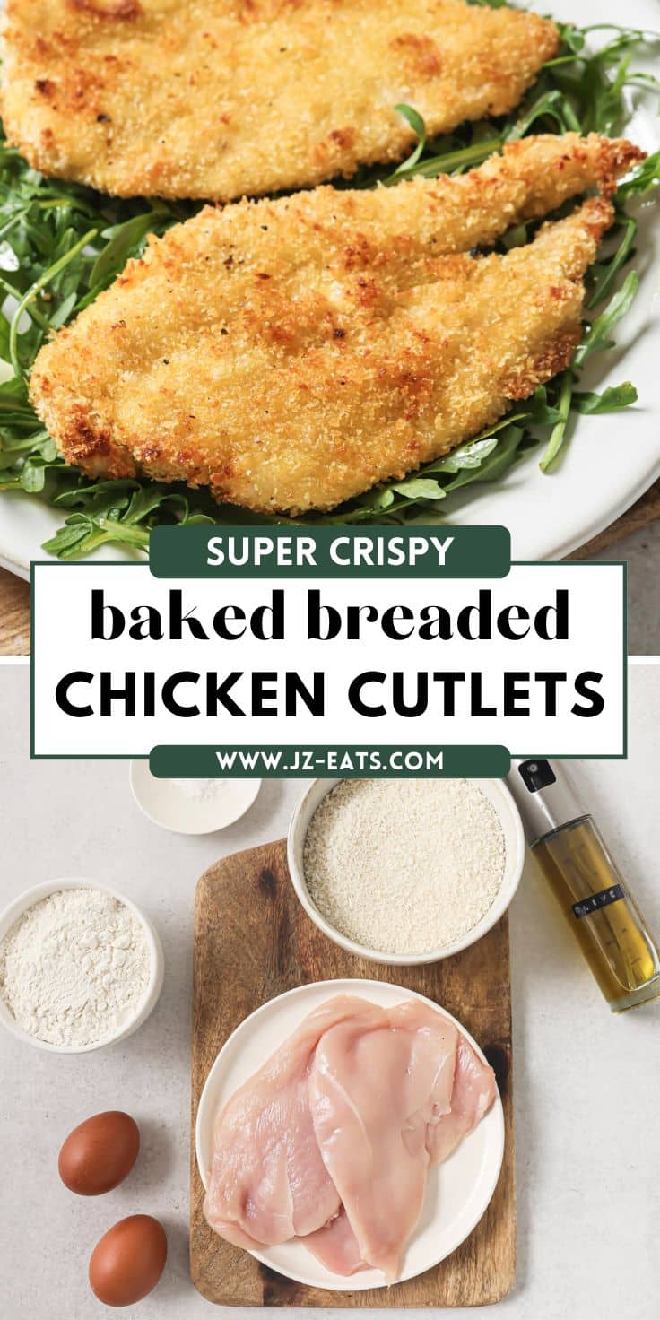 Baked Chicken Cutlets - JZ Eats