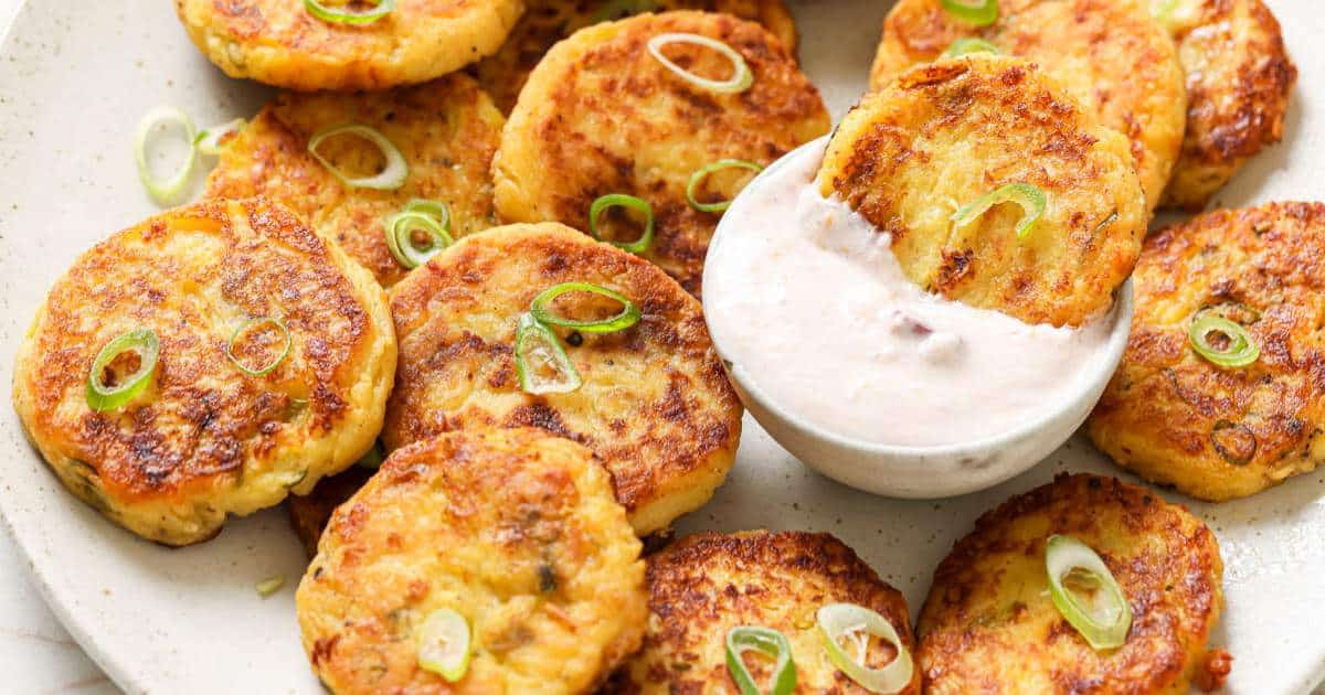 Easy Mashed Potato Cakes - JZ Eats